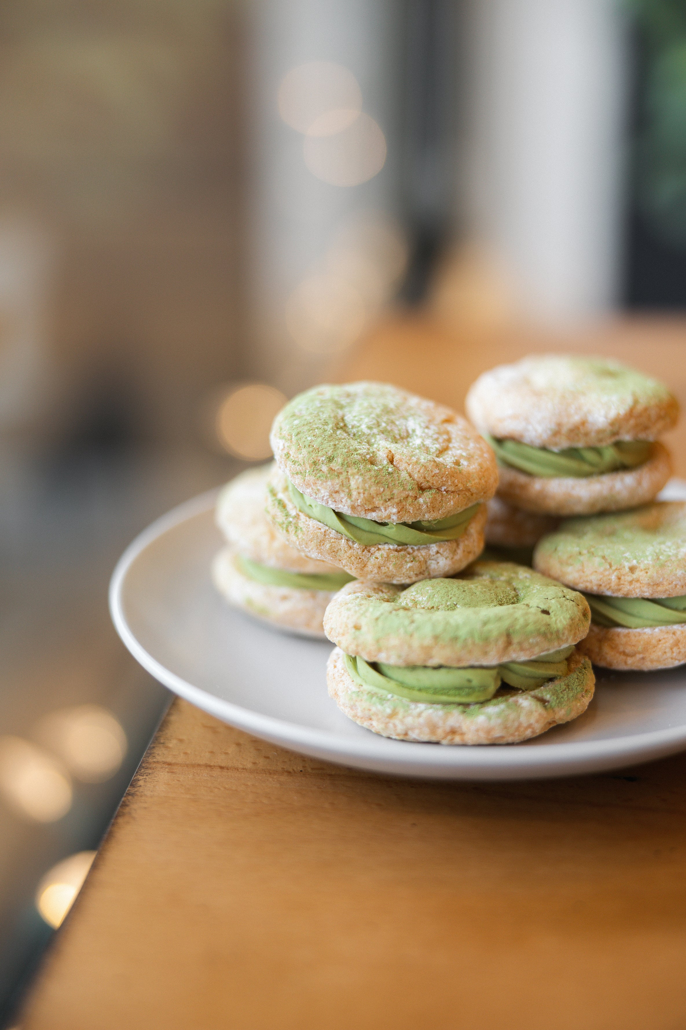 Matcha Red bean Dacquoise | Unni Pastries Ltd.